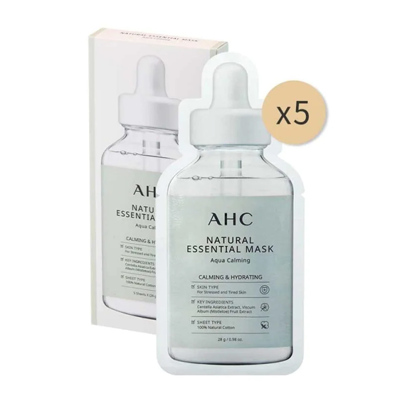 AHC Natural Essential Mask Aqua Calming 28g x 5s | Lazada Singapore