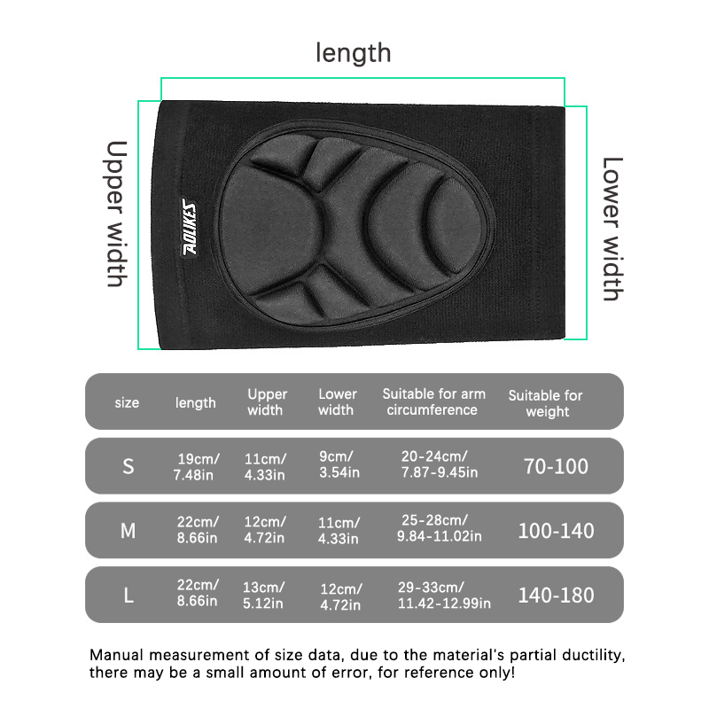 1Pair Elbow Pads Elbow Protector Volleyball Sponge Support Compression ...