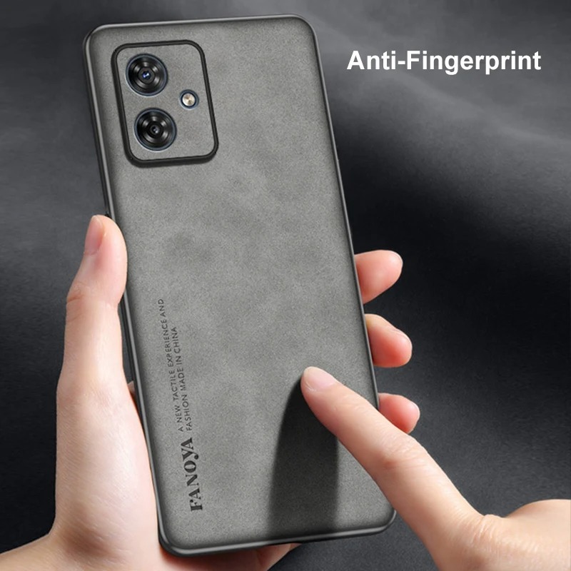 For Moto G35 Case Frosted Soft Vintage Leather Anti Drop For Motorola ...