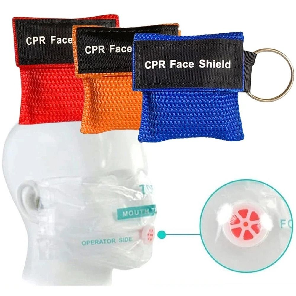 Outdoor Tools Disposable CPR Mouth Breath One-way Valve Emergency Face ...