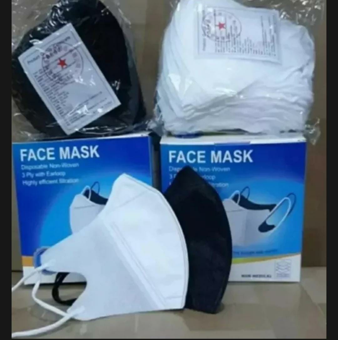 Masker 3 Ply Disposable Waterproof Standart Medis - isi 20 / 25/ 50 Pcs ...