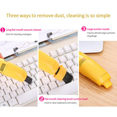 【New arrival】6 Colors Mini USB Vacuum Keyboard er Dust Collector For PC ...