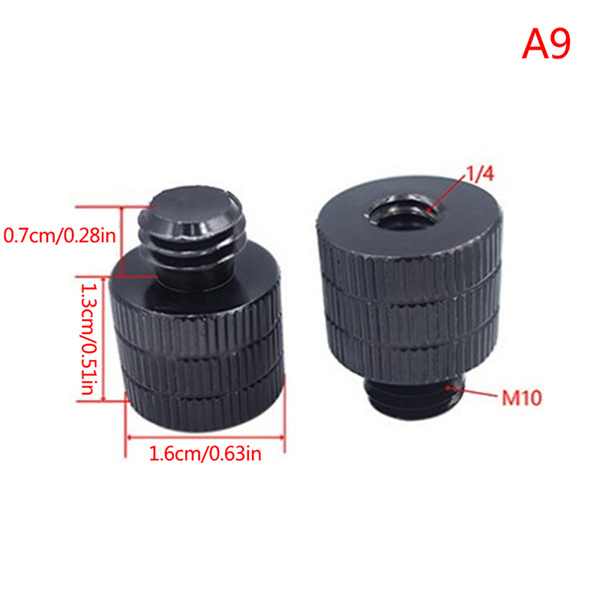 【HJ】 1/4 to M4 M5 M6 M8 M10 Conversion Screw 3/8" Male to Female Thread ...