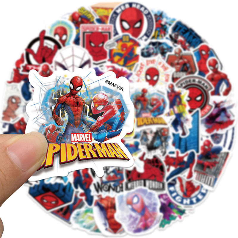 50Pcs Marvel Super Hero Spider Man Graffiti Sticker Guitar Suitcase ...