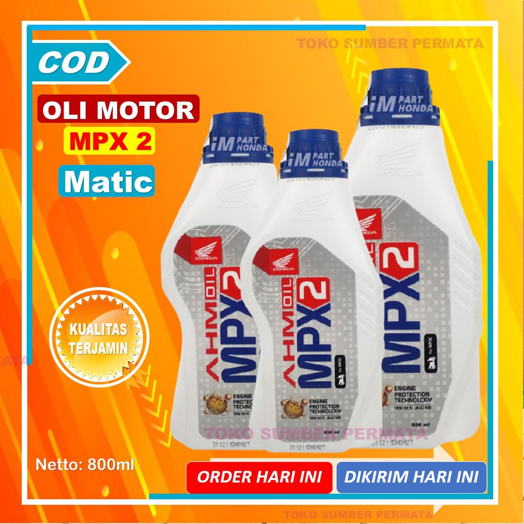 Oli MPX2 800 ml AHM Oil Matic MPX 2 0.8L ORIGINAL | Lazada Indonesia