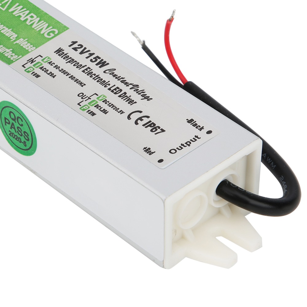 LED Light Strip Power Supply 15W LED Driver Transformer 12V/24V DC AC90 ...