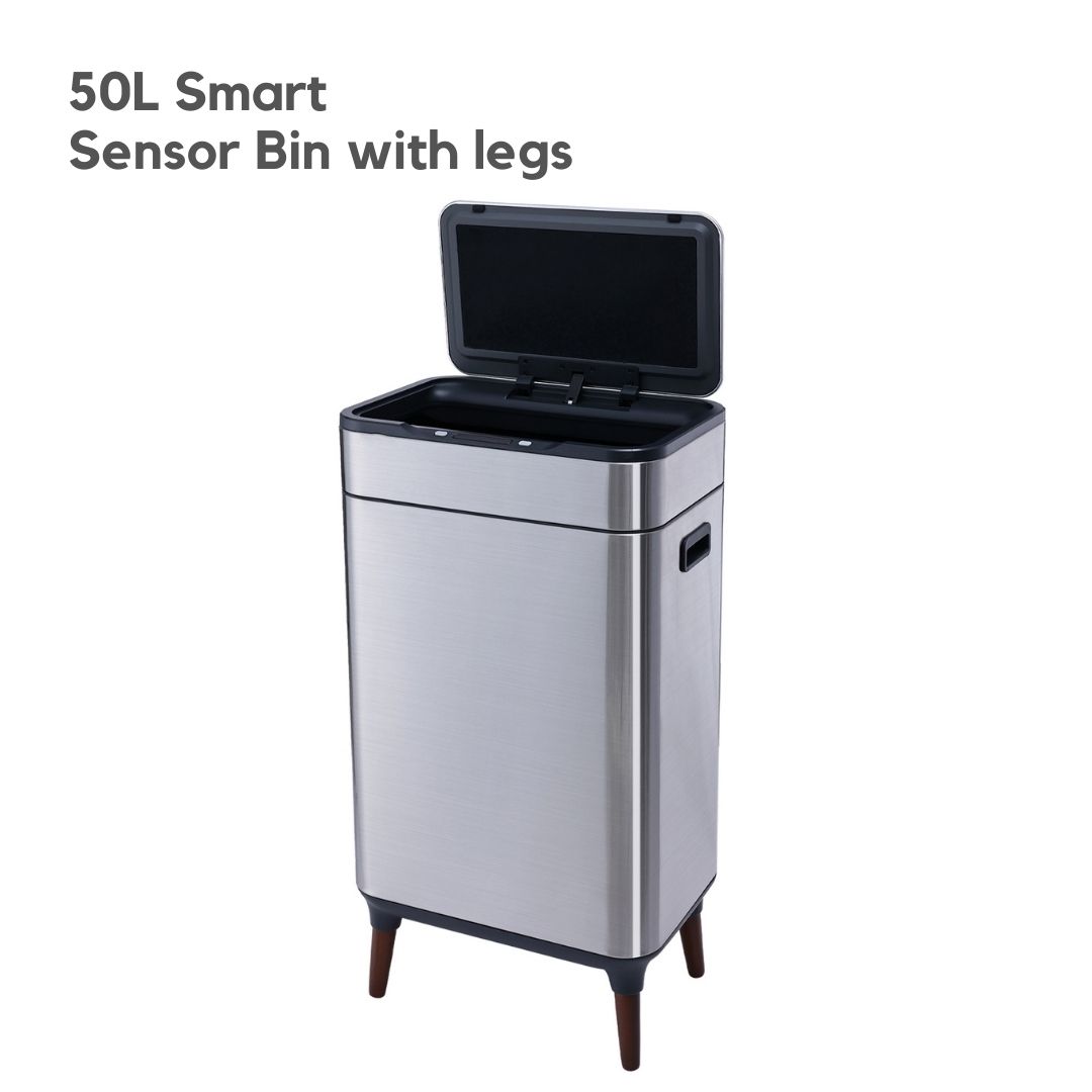 Yubin Kitchen Smart Sensor Waste Bin with legs Waterproof Sterilization ...