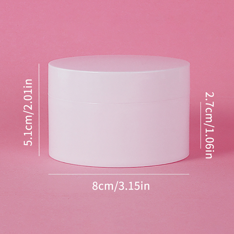 100g Double Grid Empty Cream Jar Cosmetic Containers Round Plastic ...