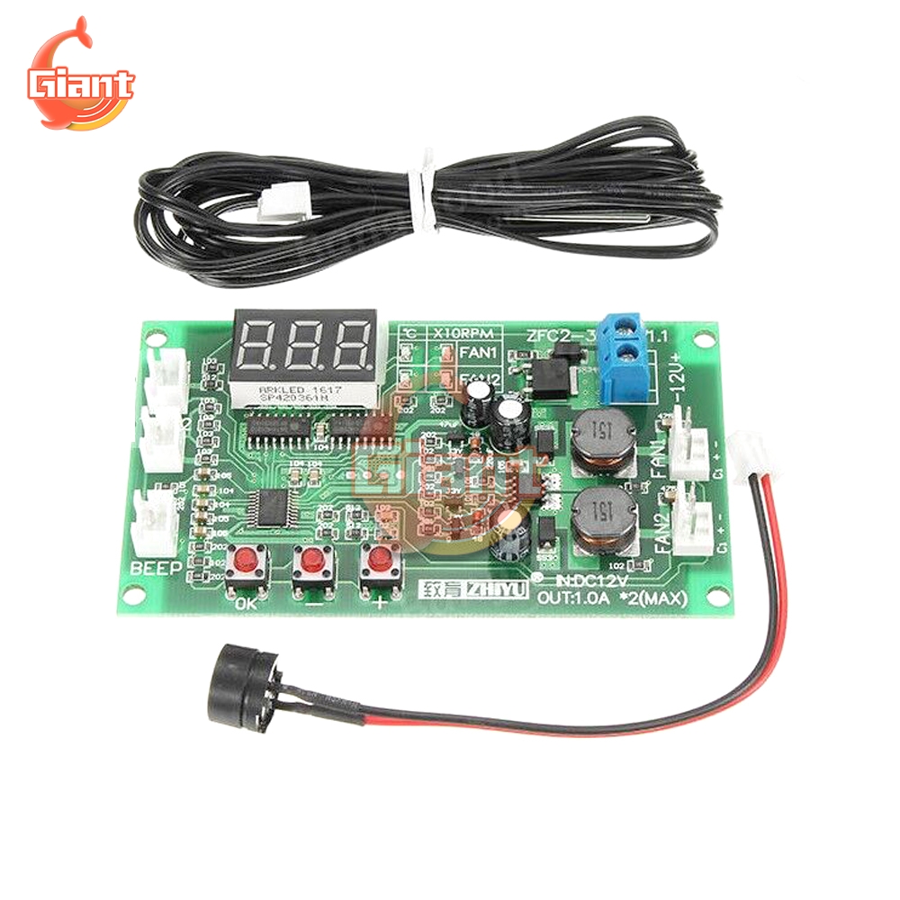 【BridgeCraft】Dc 12v Channel Digital Thermostat 3 Wire Speed Controller ...