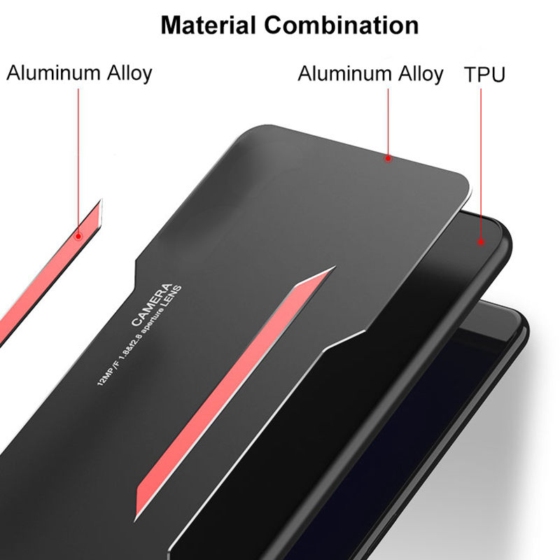 For Galaxy S24 FE Case Aluminum Metal Matte Cover Soft Silicone Frame ...