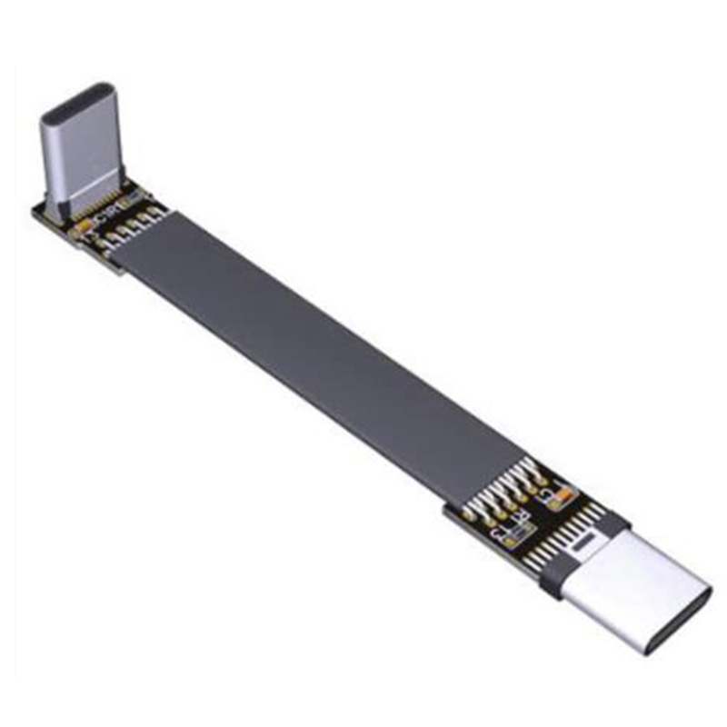 USB 3.1 Type C to Type C Extension Cable 90 Degree Adapter FPC FPV ...