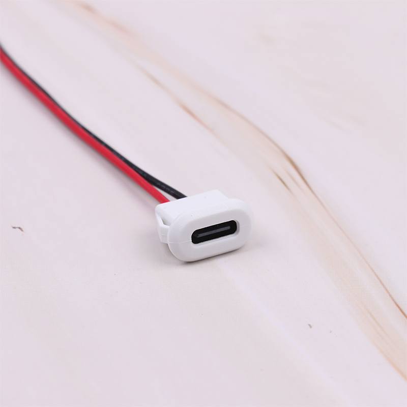 2Pcs USB Connector Type-C Waterproof 2P Female With Terminal 3A High ...