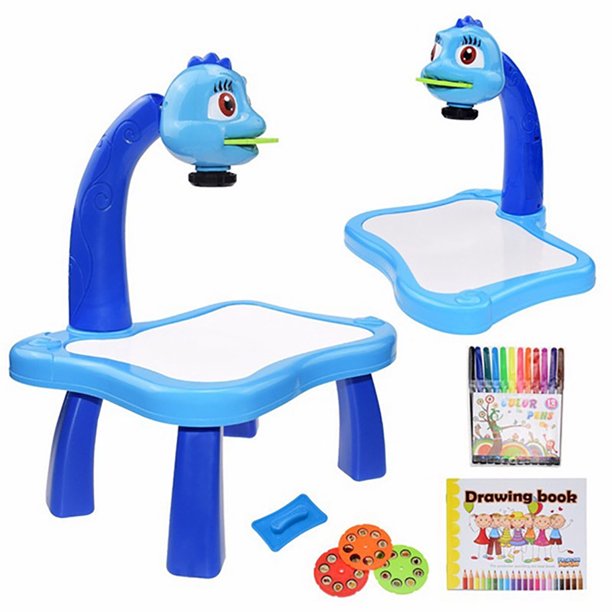 Kids Cute Painting Projector Fun toy With 3 Disks 12 Markers and Art ...