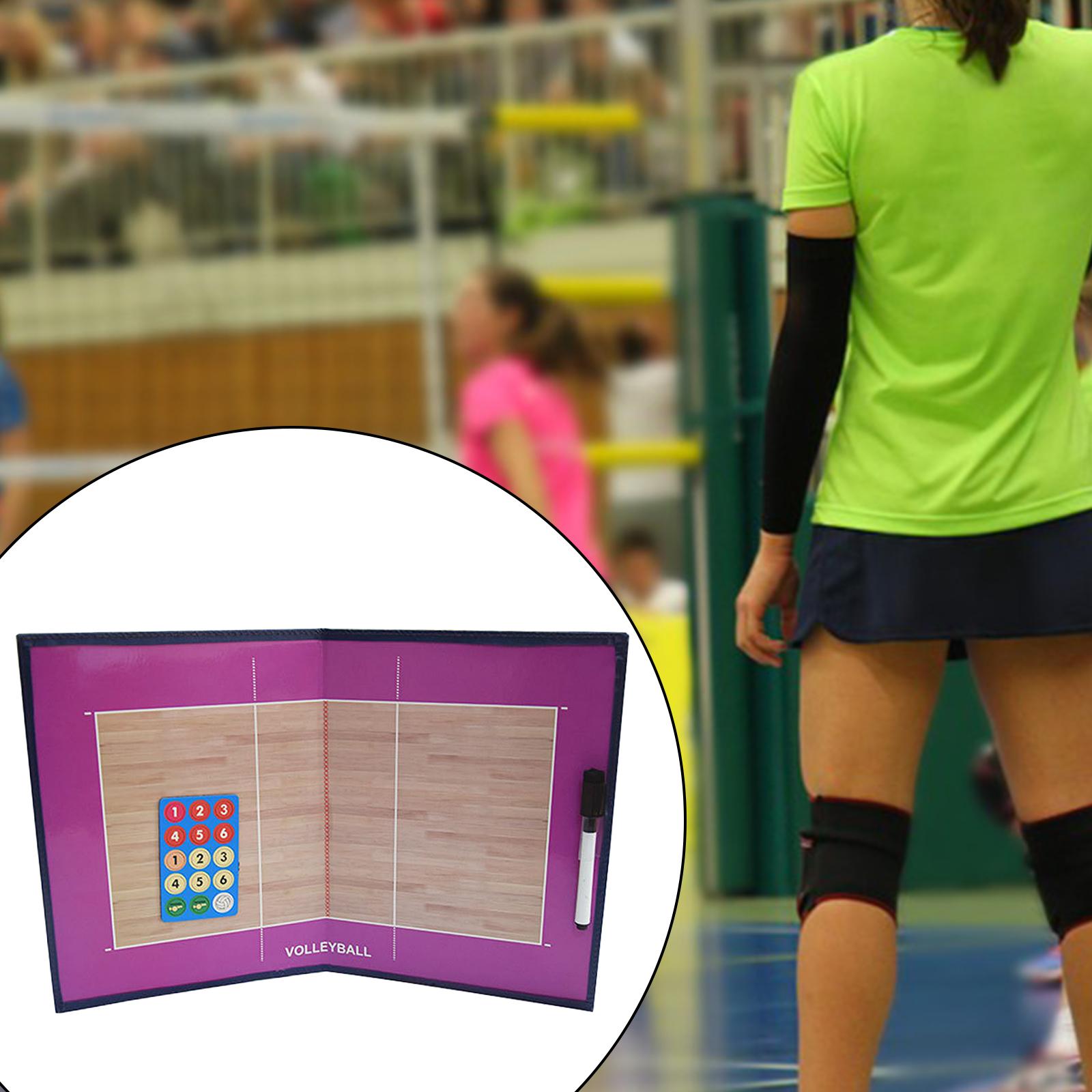 tongina Volleyball Coaching Board with Dry Erase Coaches Match Plan ...