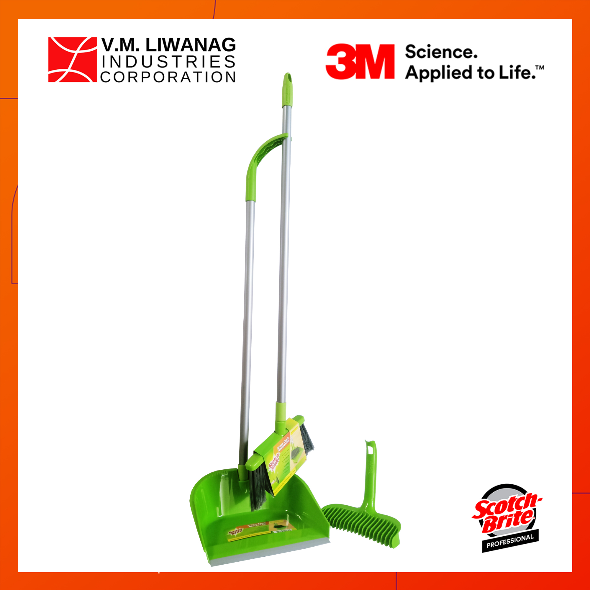 3M Scotch Brite Broom Comb Dustpan Set | Lazada PH