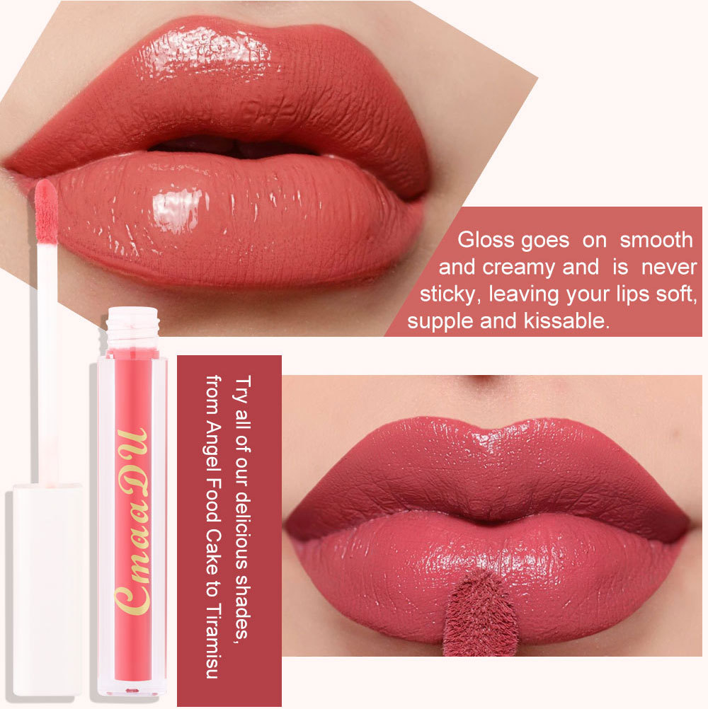 CmaaDu 8Color Lip Gloss Matte Creamy Cup Lipstick Satin Finish Makeup ...
