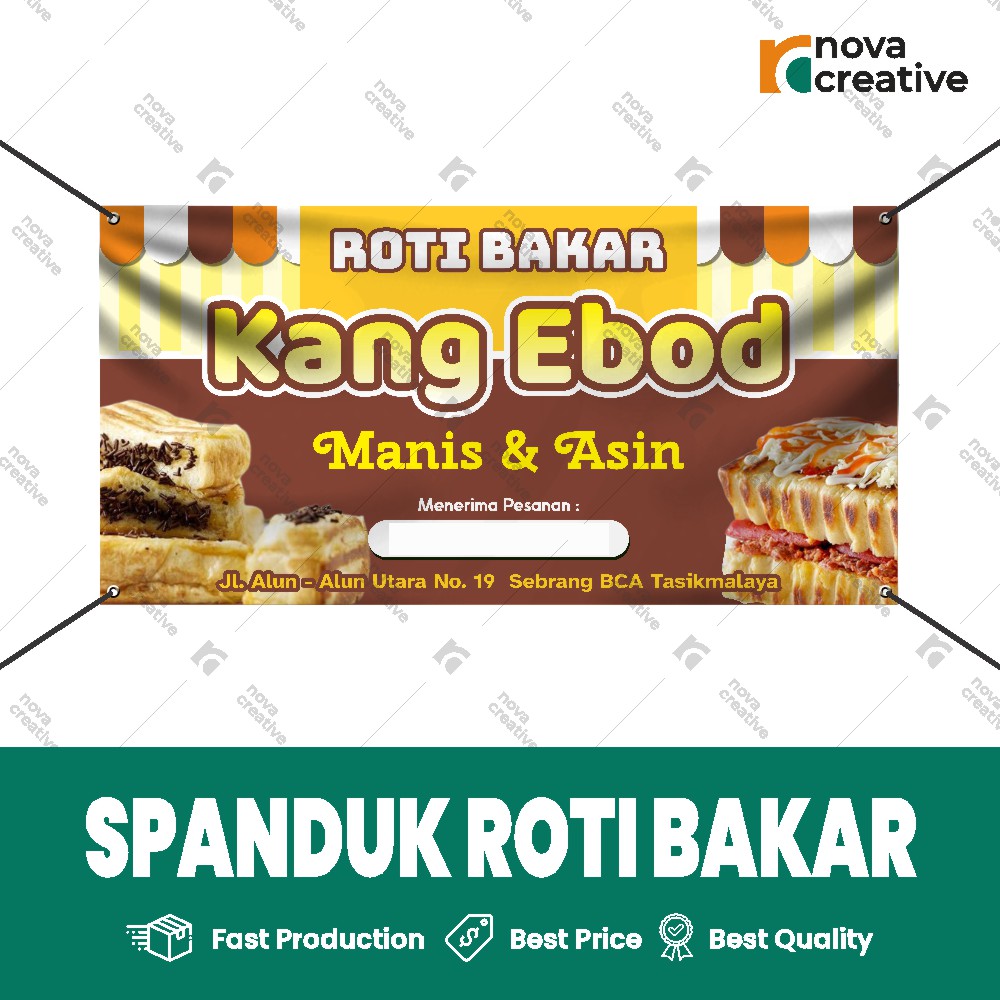 Cetak Spanduk Roti Bakar Baligho Cetak Banner Gratis Desain | Lazada ...