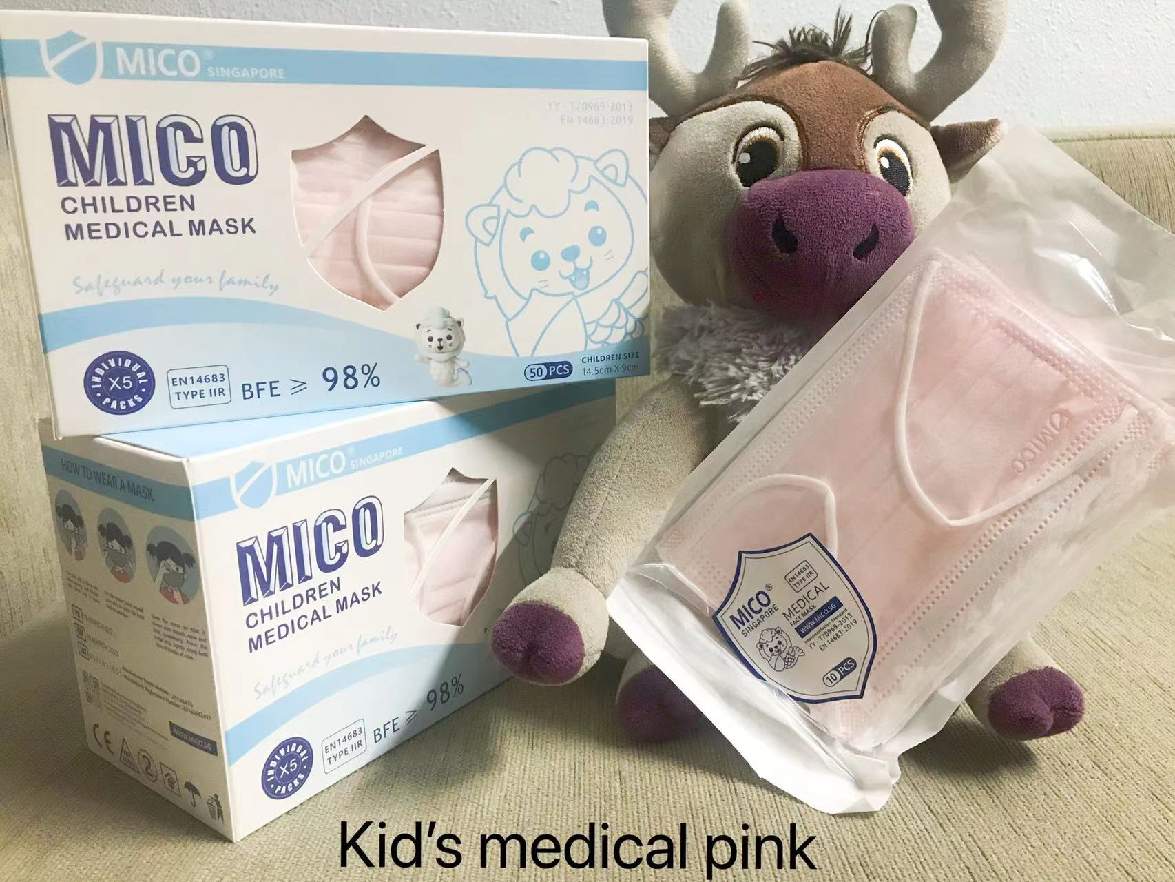 [SG BRAND] MICO Kids 3ply Medical Surgical Disposable Child Face Mask ...