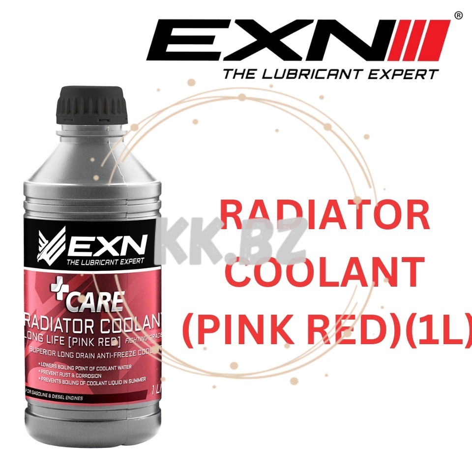 EXN 100% ORIGINAL ‖ EXN RADIATOR LONG LIFE COOLANT (PINK RED)1L | Lazada