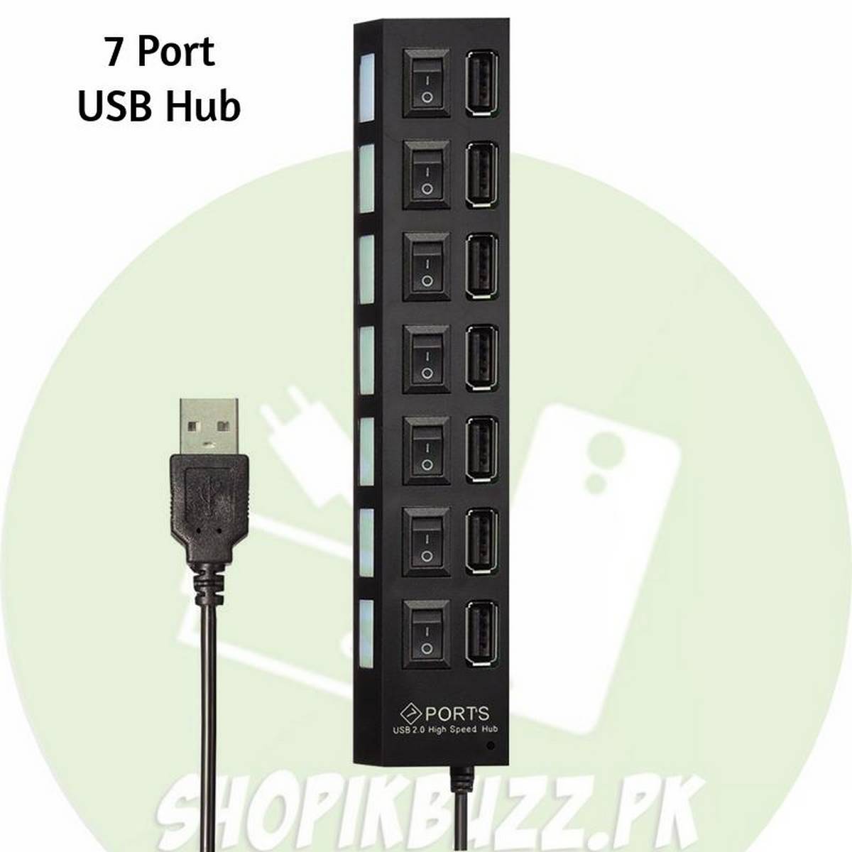 Mini Multi Port USB Hub High-Speed USB Humanoid Splitter Cable Adapter ...