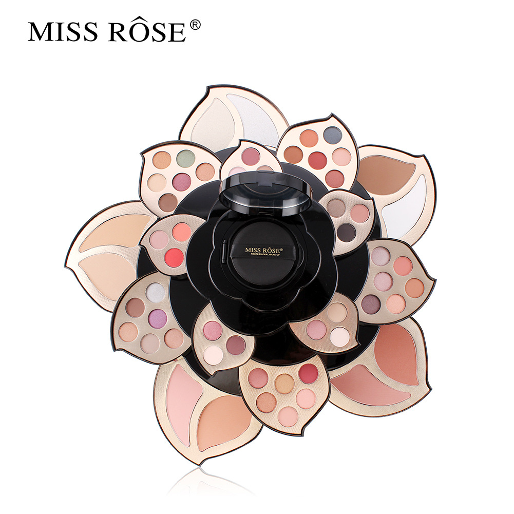 MISS ROSE Professional Makeup Set Box Matte Glitter Eyeshadow Powder ...