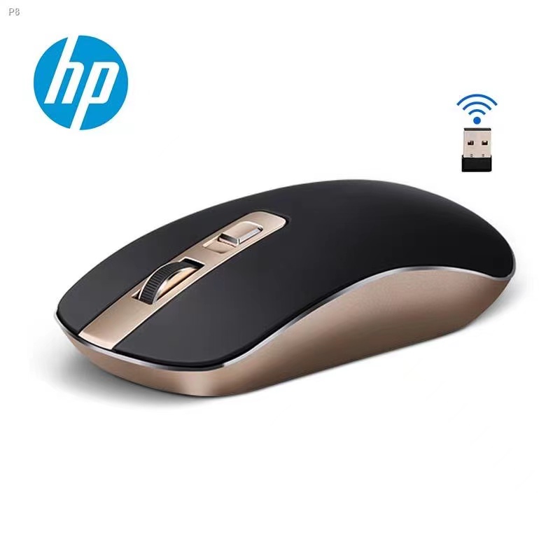 HP S4000 Silent Wireless Mouse เมาส์สำหรับสำนักงานธุรกิจสีดำสำหรับแล็ป ...