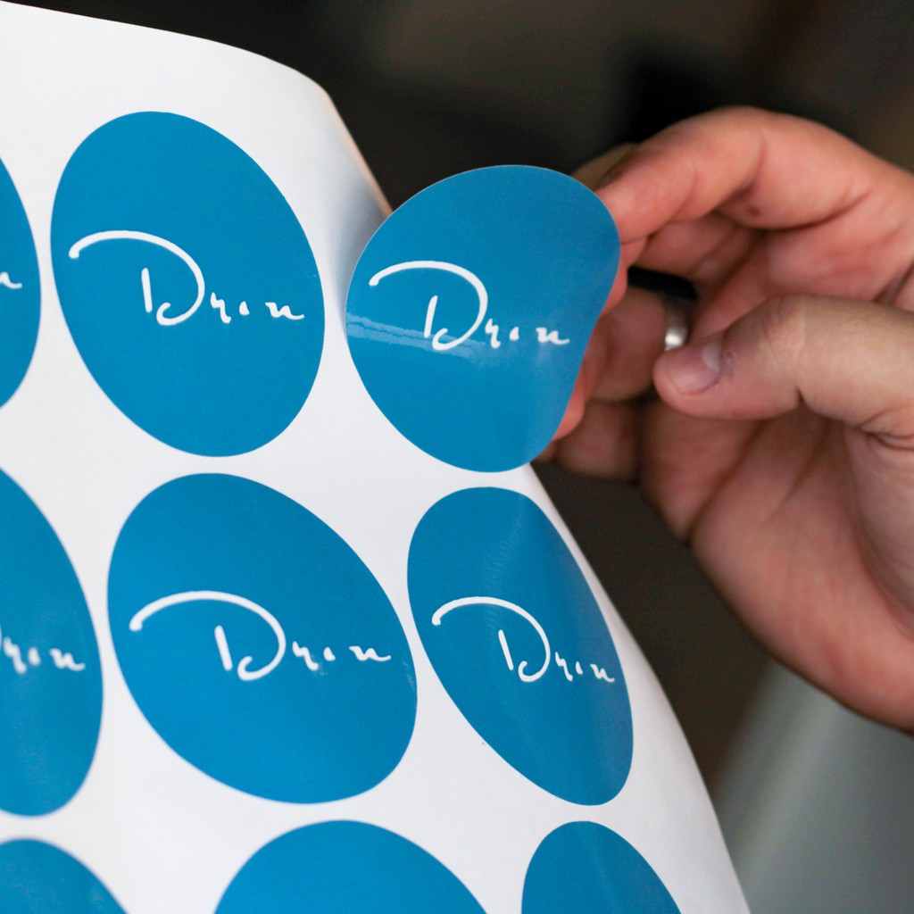 50 pcs minimum sticker label Custom Design shape Print \ sticker ...