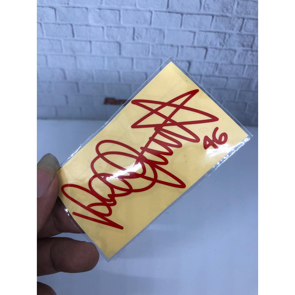 stiker sticker TANDA TANGAN Valentino Rossi | Lazada Indonesia