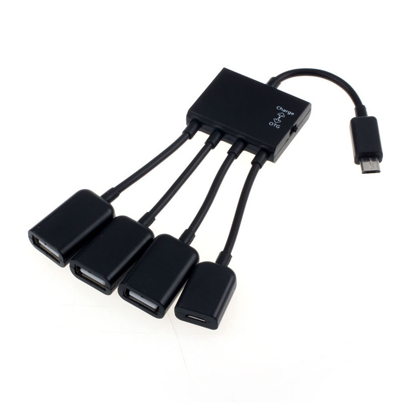 【TrendGlobe】Advanced tablet notebook hab otg multi Black 4 Port Micro ...