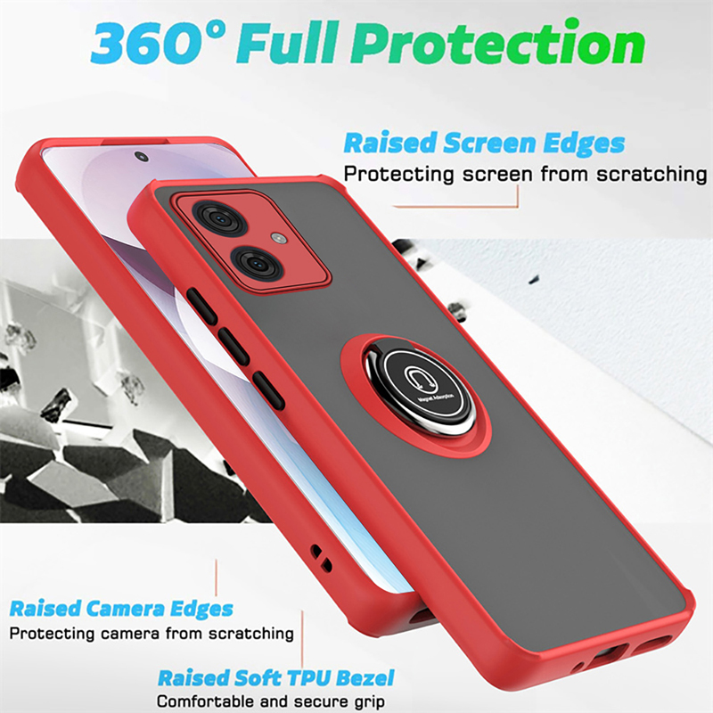 For Motorola Moto G64 5G Case Side Stripe Design Soft TPU Matte Texture ...