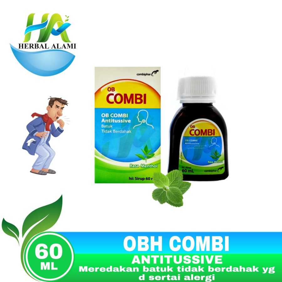 OBH COMBI ANTITUSIVE Biru - Sirup Obat Batuk Tidak Bedahak | Lazada ...