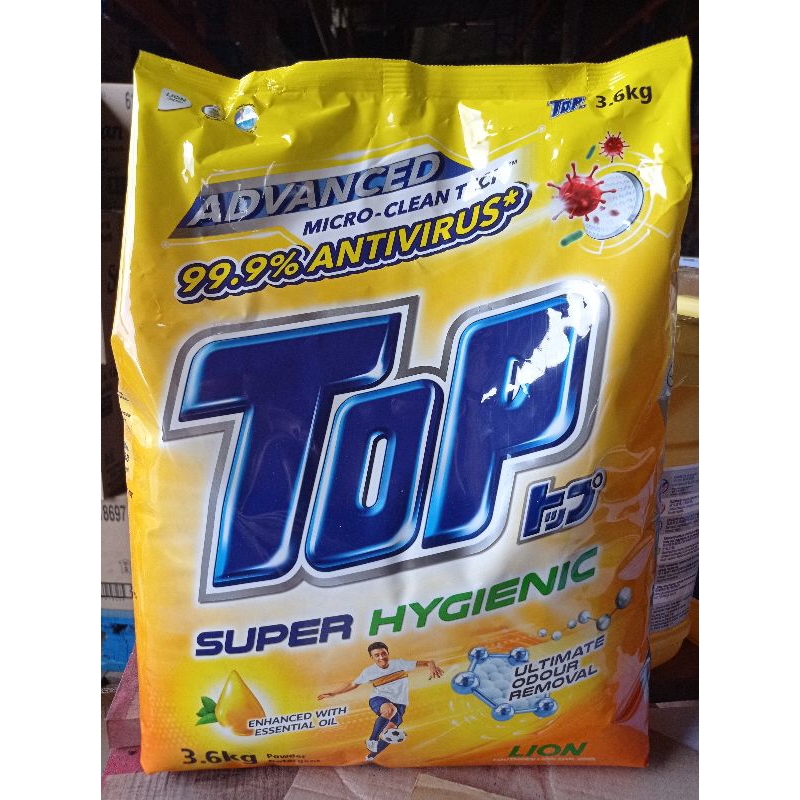 [READY STOCK] Top Powder Detergent （3.6kg/3.8kg） | Lazada