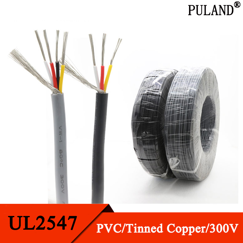 30 28 26 24 22 20 18 Awg Ul2547 Shielded Cable 2 3 4 5 6 7 8 Cores Pvc ...