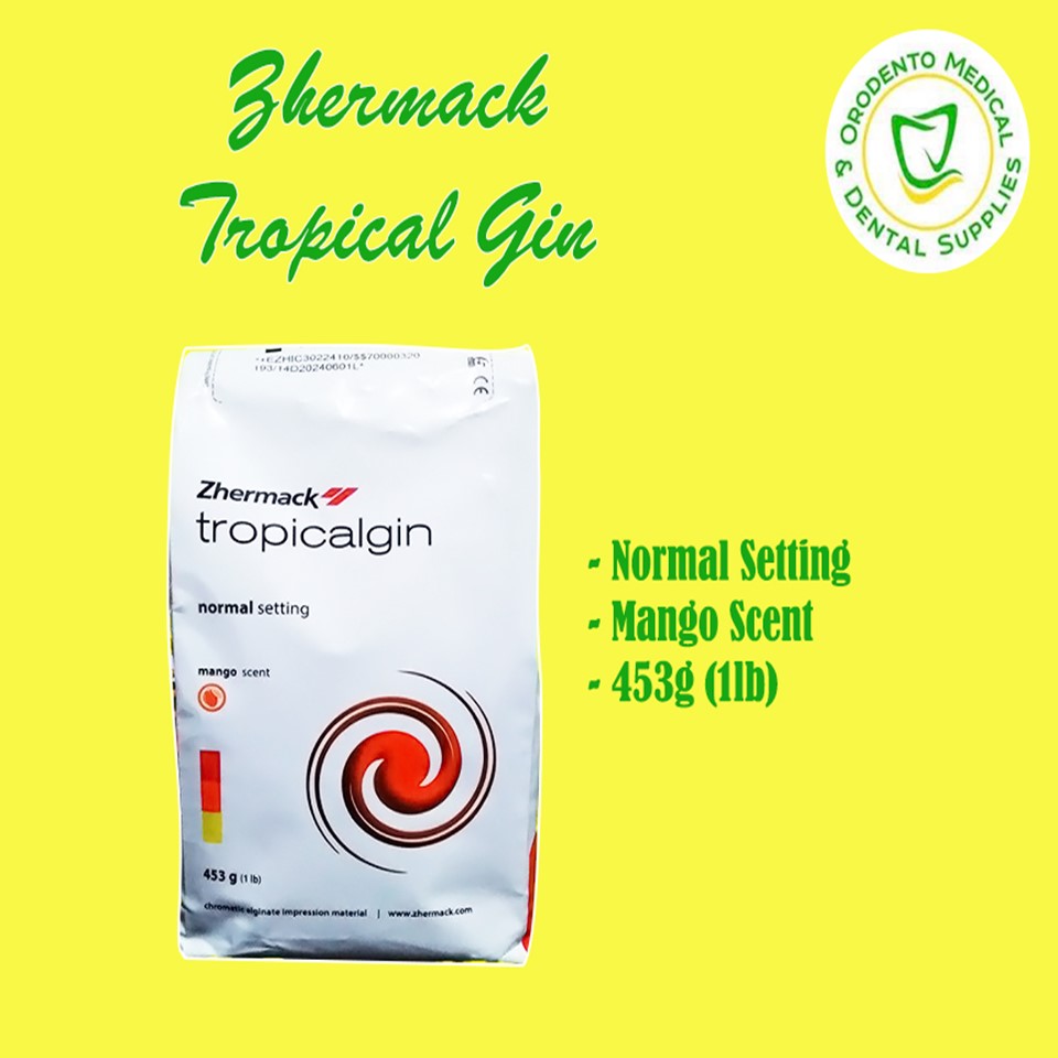 Tropicalgin Alginate Impression Material Zhermack 453 grams Mango Scent ...