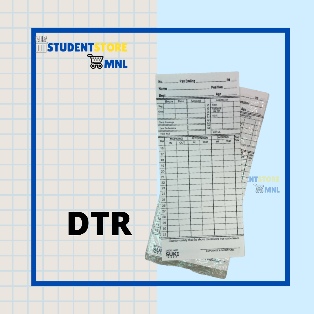 Daily Time Record (DTR) - 5 Pcs. | Lazada PH