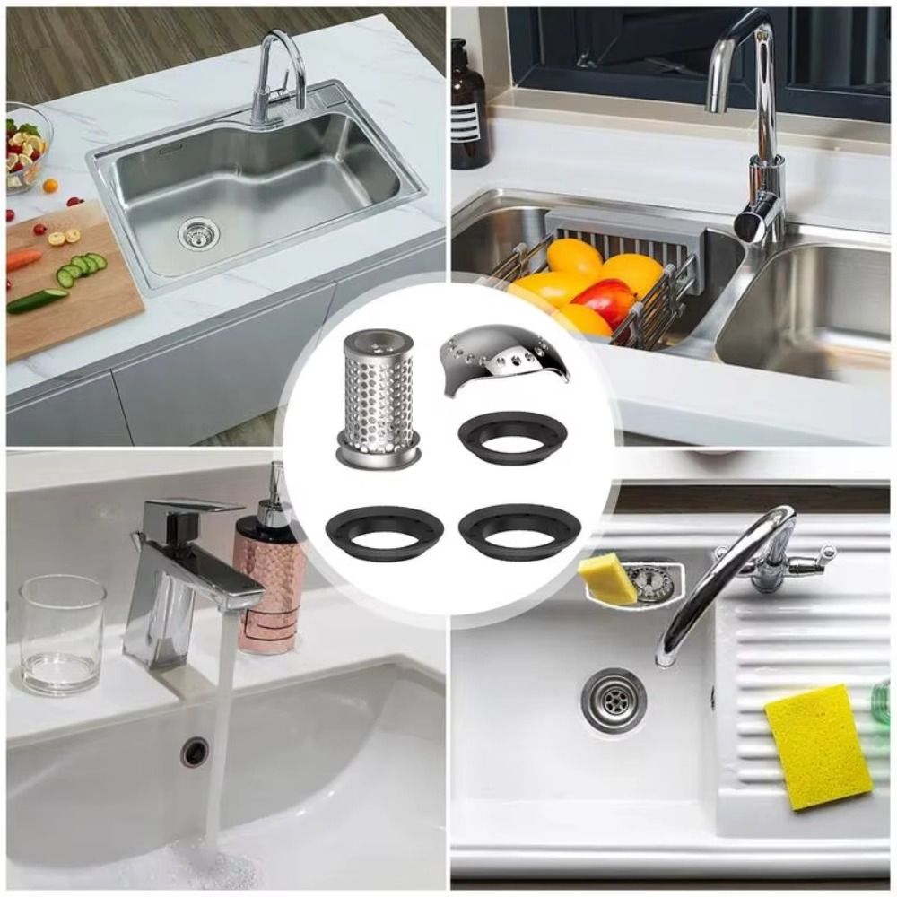 Sink Plug Stainless Steel Stainless Steel Drain Filter Sturdy ...