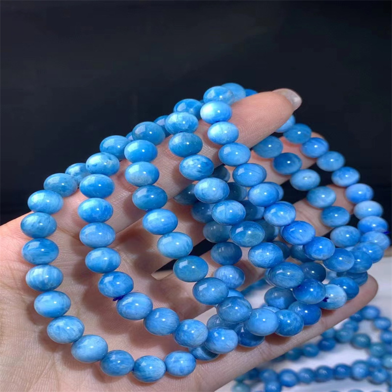 【Innovative designs】Natural Apatite Old Material Blue Grey with Eye ...