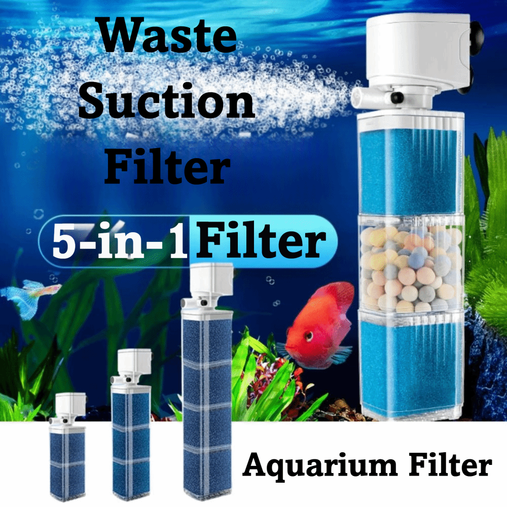 Fish Feces Collecter Mute Fish Submersible Filter Removable Plastic ...