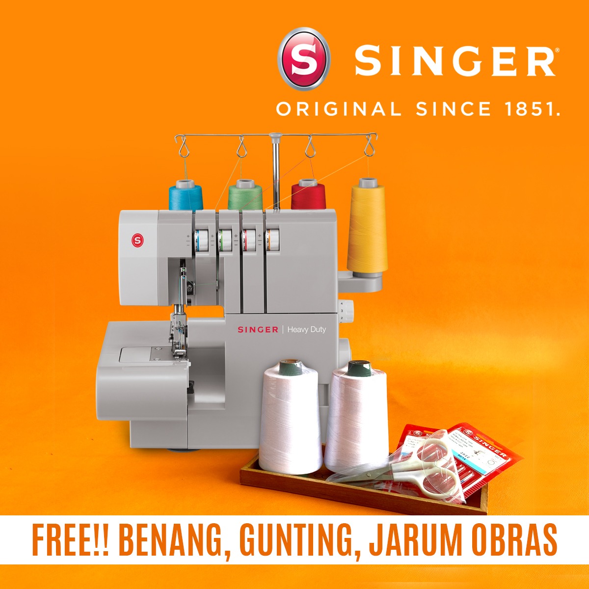 Mesin Obras SINGER Overlock 14HD854 | Lazada Indonesia
