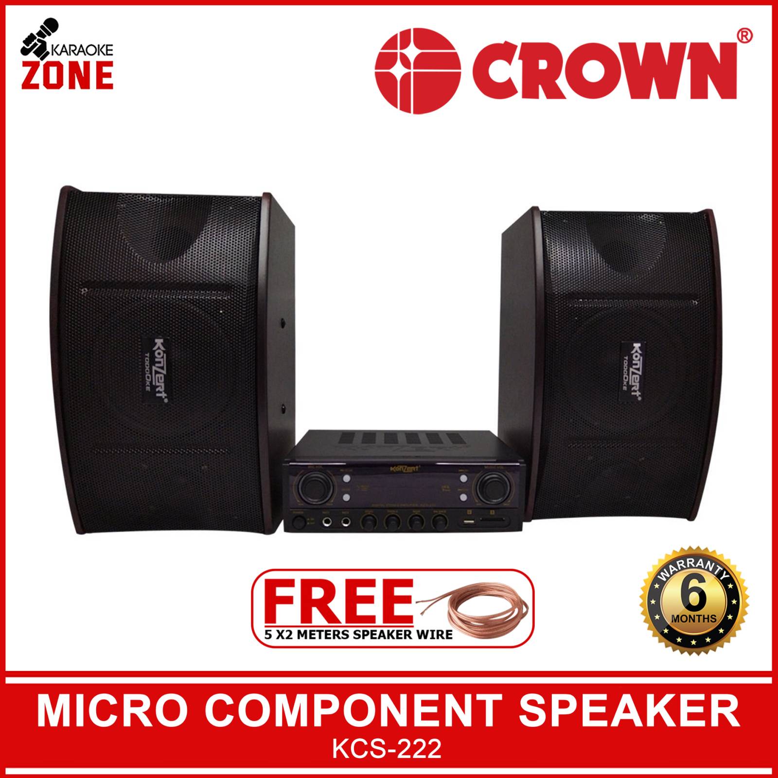 Component System Konzert KCS-222 Micro with USB & SD Slot, FM Radio ...