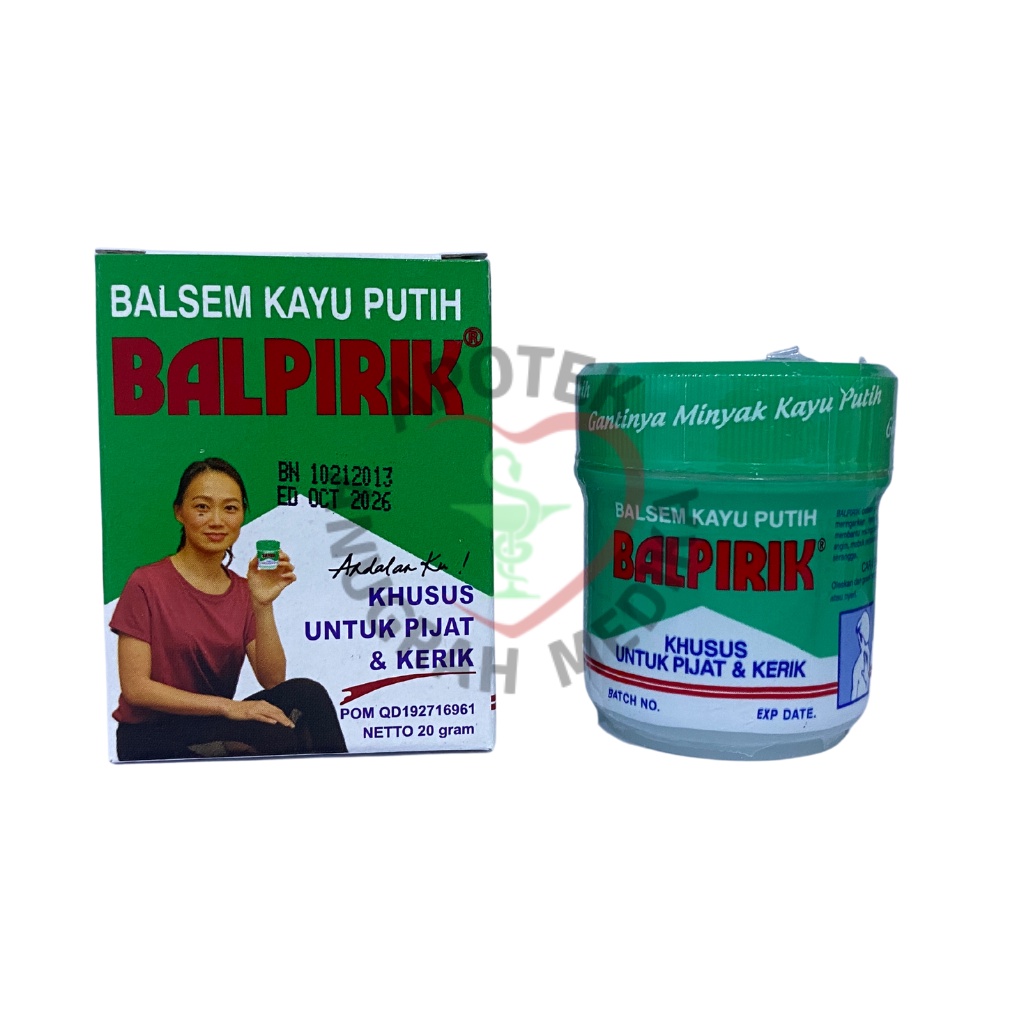 BALSEM BALPIRIK KAYU PUTIH 20 GR / BALPIRIK HIJAU KAYU PUTIH | Lazada ...