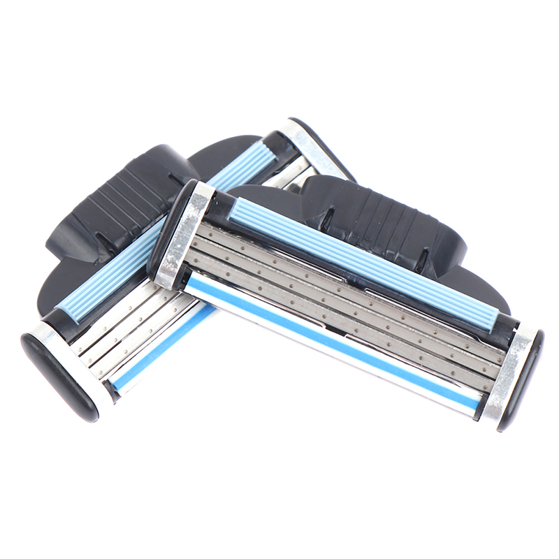 4Pcs Men Razor Blades for Mach 3 Shaver Shaving Cartridges Refill ...