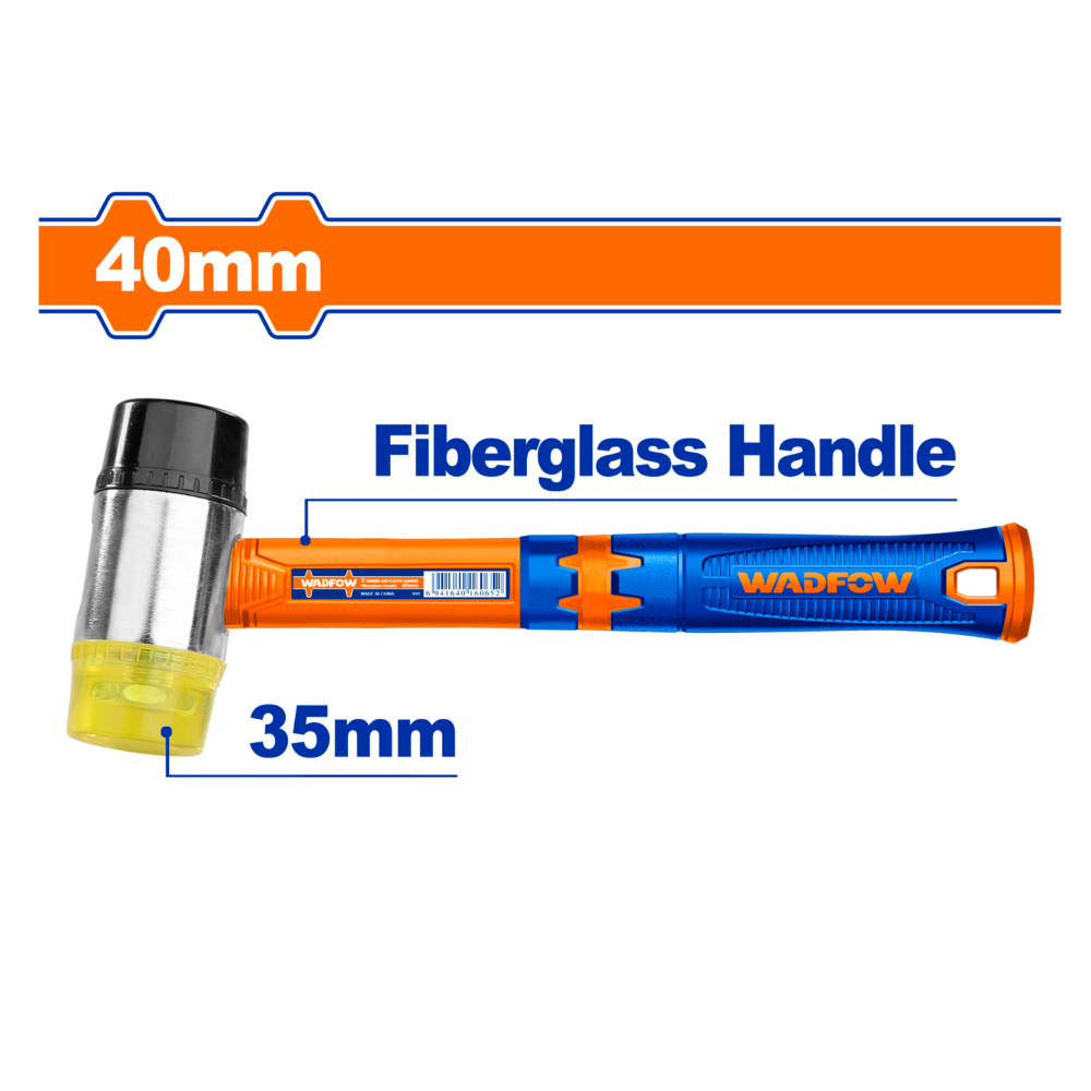 RUBBER & PLASTIC HAMMER 35mm WHM7305 | Company: Wadfow | Origin: China ...