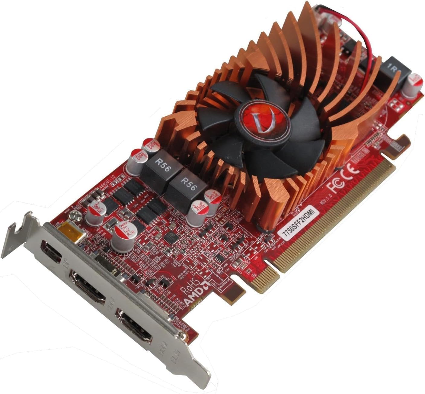 VisionTek Radeon 7750 SFF 1GB DDR3 3M (2 x HDMI, 1 x Mini DP) Graphics ...
