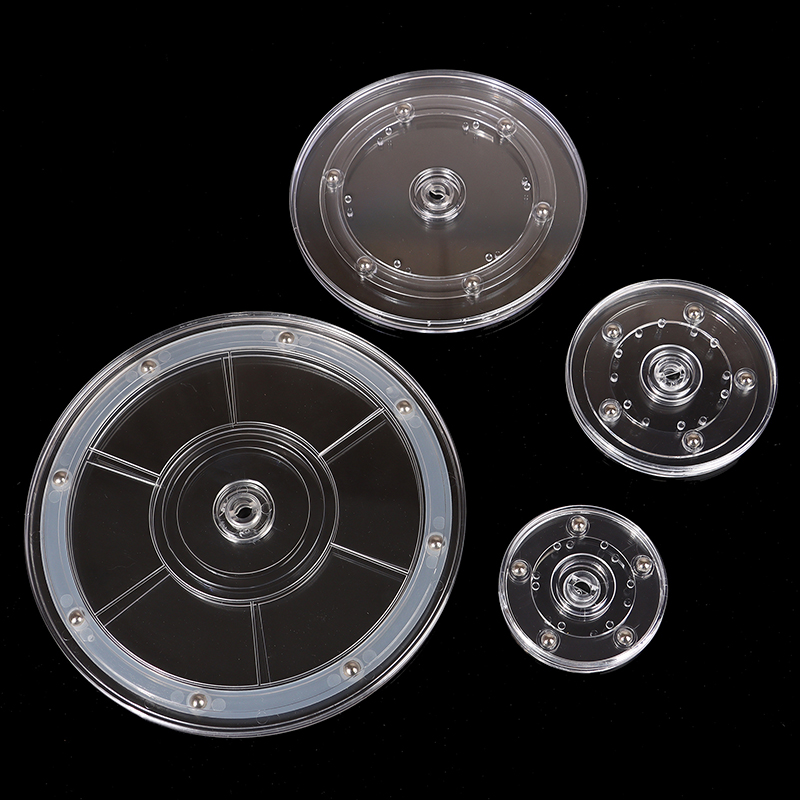 Turntable Transparent Acrylic 360 Rotating Display Stand Round Base ...