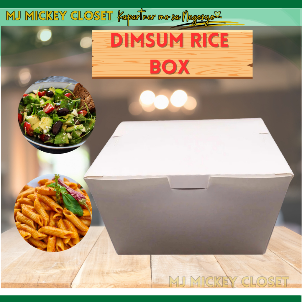 White Dimsum Box Siomai Rice Box Takoyaki Box 25pcs per packLAZ5 ...