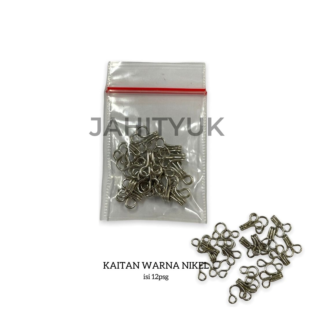 Hak Kait / Pengait Bra / Kaitan BH / Kancing Hook Bra Isi Per 12pcs ...