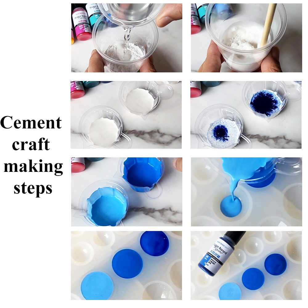 10ml Crafts Pigment Cement Flower Pot Pigment Cement Gypsum Mold ...