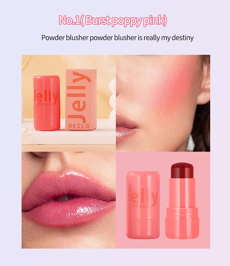 Jelly Cheek Blush Tint 3-in-1 Moisturized Blusher Sticker Water Long ...