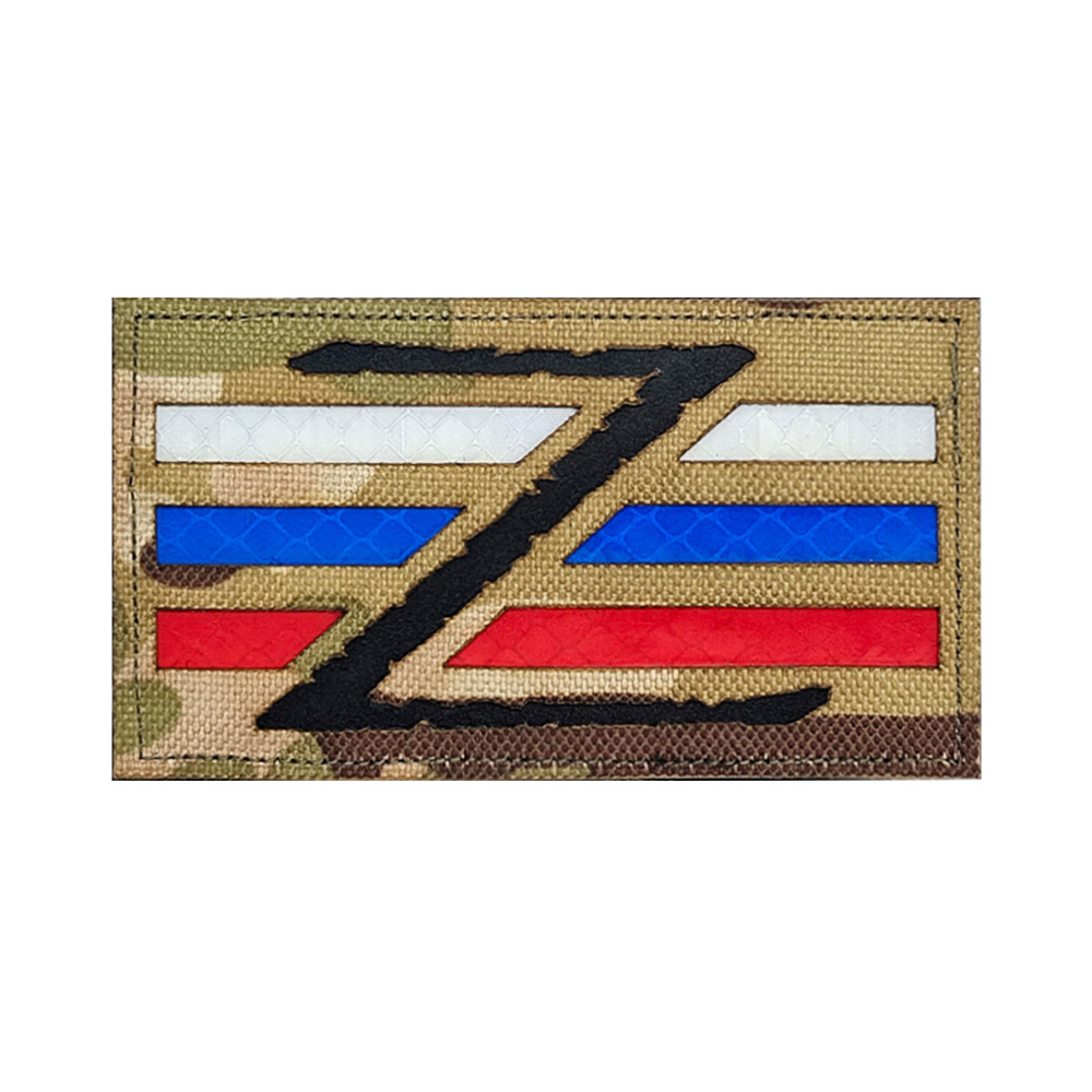 Russian Z Flag Tactical Patch Embroidery Russia Flag Morale Badges on ...